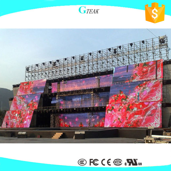 Quality 4.8mm led video wall outdoor rental display screen for sale