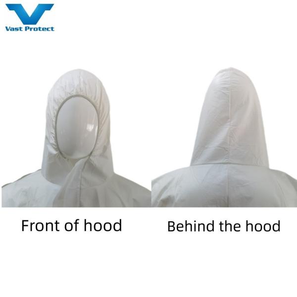 Quality Durable Waterproof Protective Microporous Hooded Coveralls Model NO. VASTPROTECT for sale