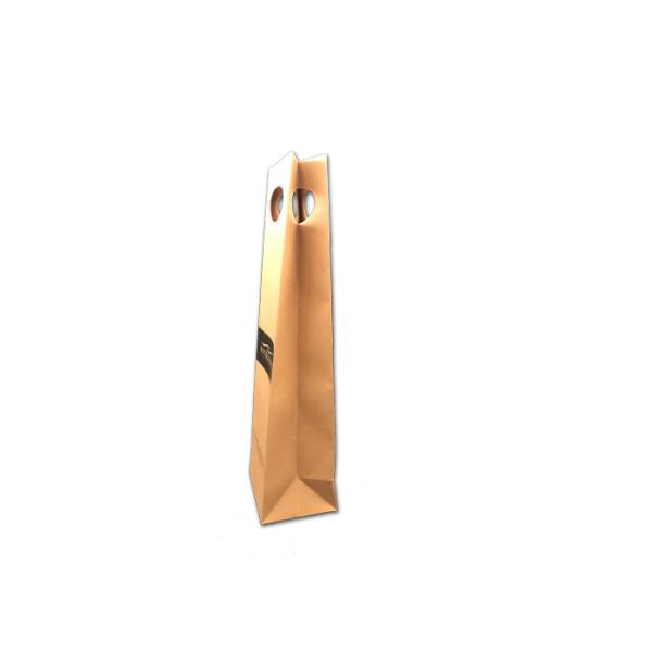 Quality Sustainable Natural Custom Printed Wine Boxes With Window Die Cut Handle for sale