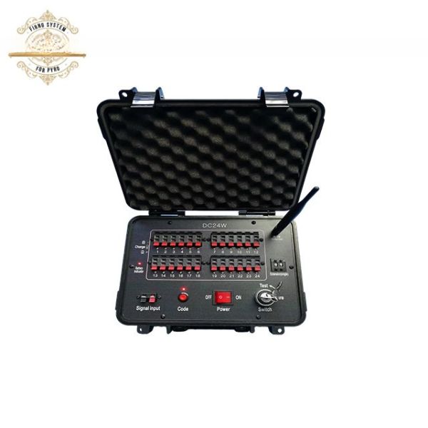 Quality 12 Cues Rechargeable Remote Control Stage Indoor Fountains Firing System for sale