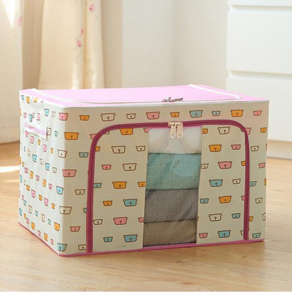 Quality Odorless Fabric Covered Storage Boxes , Dustproof Clothes Storage Bins ISO9001 for sale