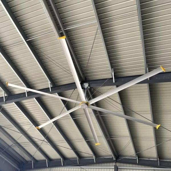 Quality Metal Industrial Ceiling Fan For Large Coverage Area Air Flow 420000m3/H for sale