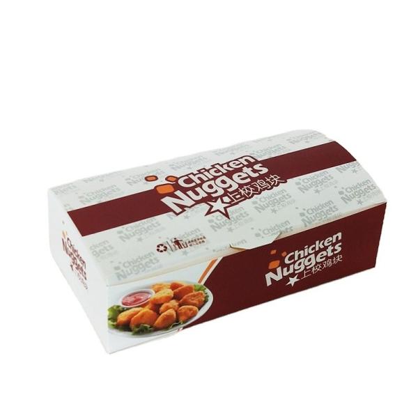 Quality Eco Friendly Paper Fried Chicken Boxes Clamshell For Food Packaging for sale