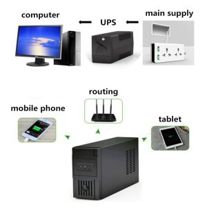 Quality 480W Dc220v 850VA UPS Single Phase Ups Systems With Battery for sale