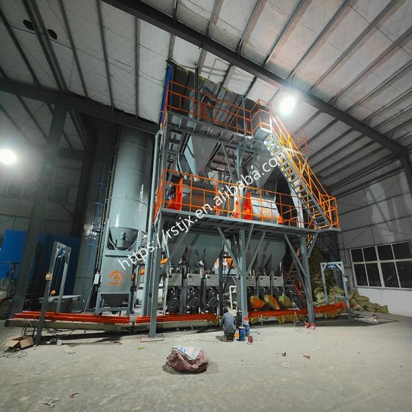 Quality Fully Automatic Dry Powder Mortar Production Line Mixing To Packing Quick for sale