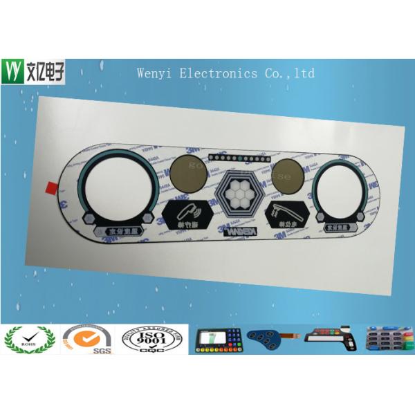 Quality RoHs Push Button Membrane Switch 0.175mm Overlay Medical Device Sand Effect for sale