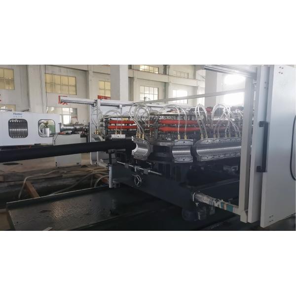 Quality PE / PP / PVC Double Wall Corrugated Pipe Extrusion Line With Vacuum Forming Technology Up To 1600mm Diameter for sale