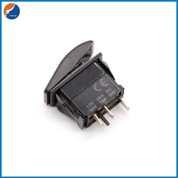 Quality 12V 24V 10A 20A ABS Marine Boat Rocker Switch With LED for sale