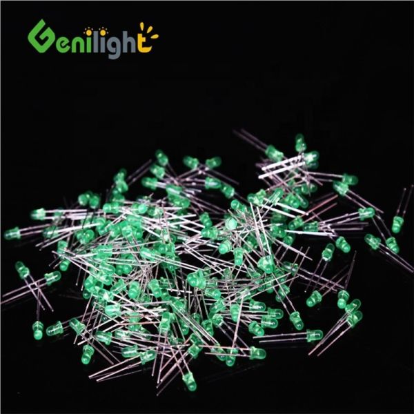 Quality 3mm LED Light Bulb Emitting Diode Green for Stable and Consistent Performance for sale