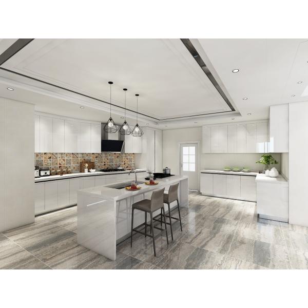 Quality Commercial MDF Modular Manufactured Home Kitchen Cabinets Lacquer Finish for sale