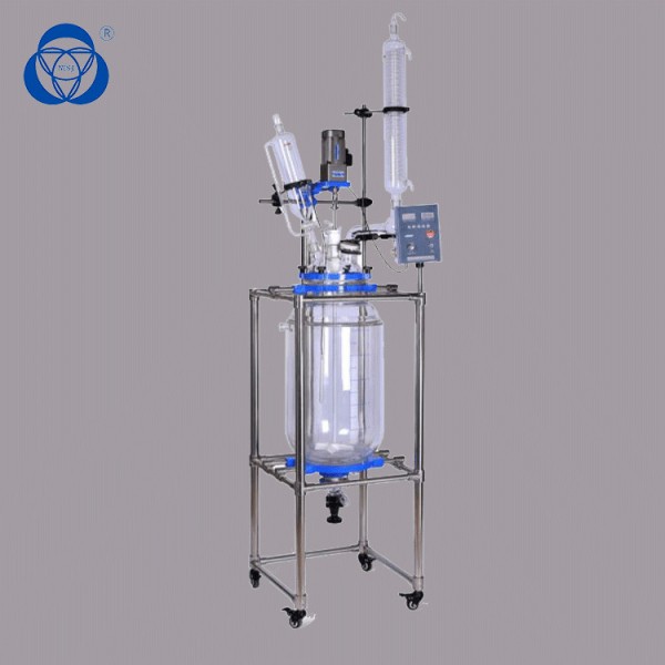 Quality Borosilicate Glass 3.3 Lab Glass Reactor with 50-600 RPM and 0.098 MPa Vacuum for Chemical Applications for sale