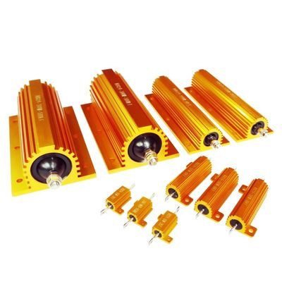 Quality Wirewound Resistor 5W 100ohm With Gold Aluminum Shell for sale