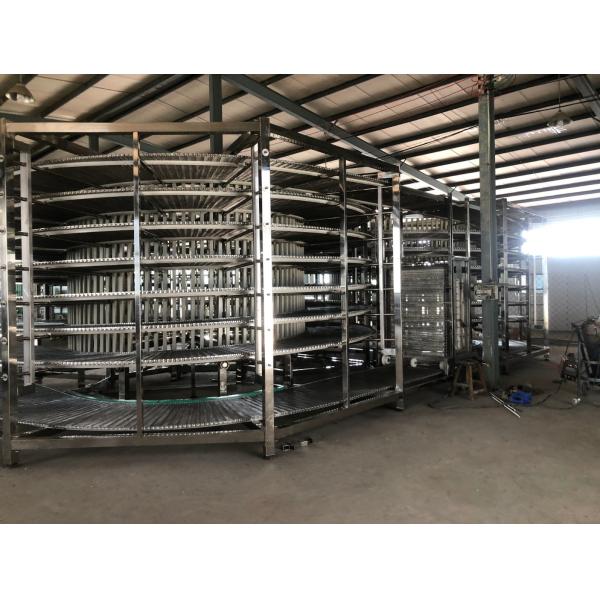 Quality Double Drum Spiral Freezer Tower for Vegetables and Seafood for sale