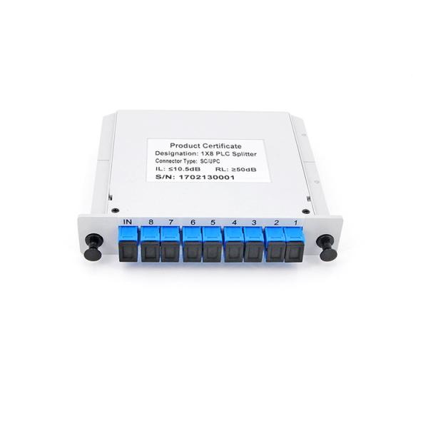 Quality Cassette Card Gpon 1x8 Optical Splitter UPC Connector Low PDL for sale