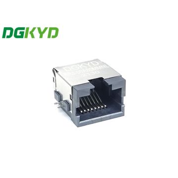 Quality LCP Rj45 Female Connector SMT 8 Pin Sinking On Board DGKYDCB801188GWA6SB1133 for sale