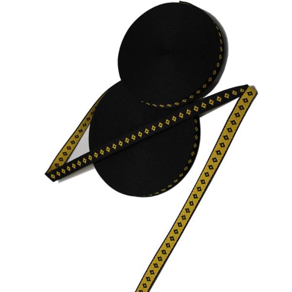 Quality Custom Logo Narrow Polyester Jacquard Tape For Cloth Bags for sale