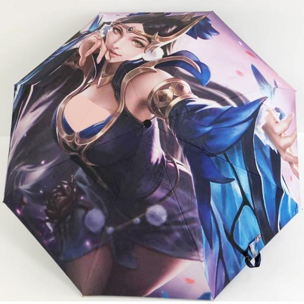 Quality Customize Your Own DIY Printed Umbrella No Minimum Orders Rubber Coated Handle for sale