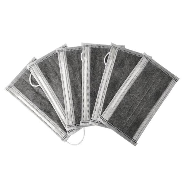 Quality Latex Free BFE 95% Cleanroom Disposable Carbon Face Mask for sale