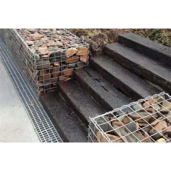 Quality Galvanized Iron Welded Gabion Box Stone Cages For Garden Walls for sale