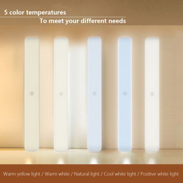 Quality Adjustable Brightness Cabinet Motion Sensor LED Light With 120° Detection for sale