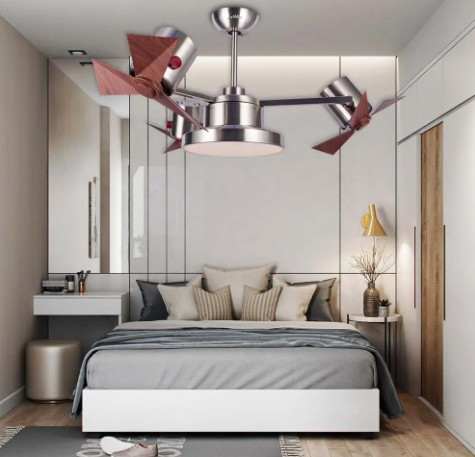 Quality ECO Chandelier Bathroom Ceiling Fan With Light Household Use for sale