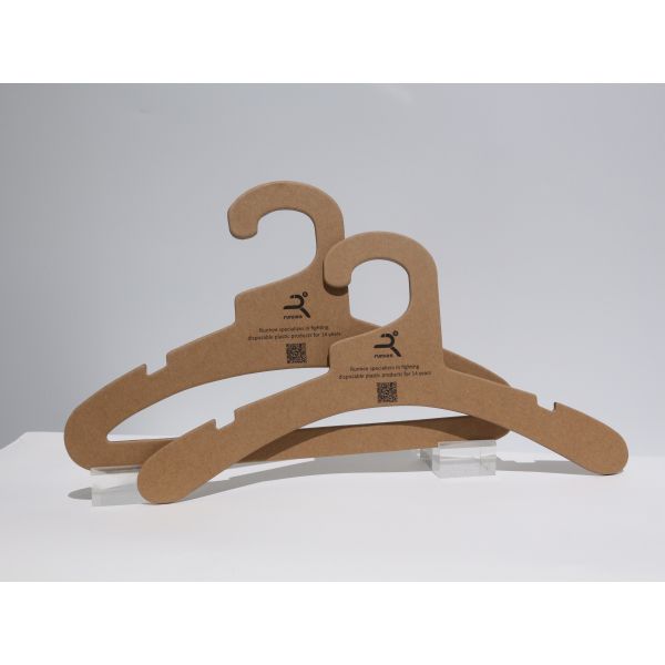 Quality Eco-Friendly Paper Hanger for Sustainable Apparel Packaging for sale