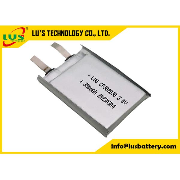 Quality CP302030 Thin LiMnO2 Battery Replacement 3v Lithium Ion Cell for sale