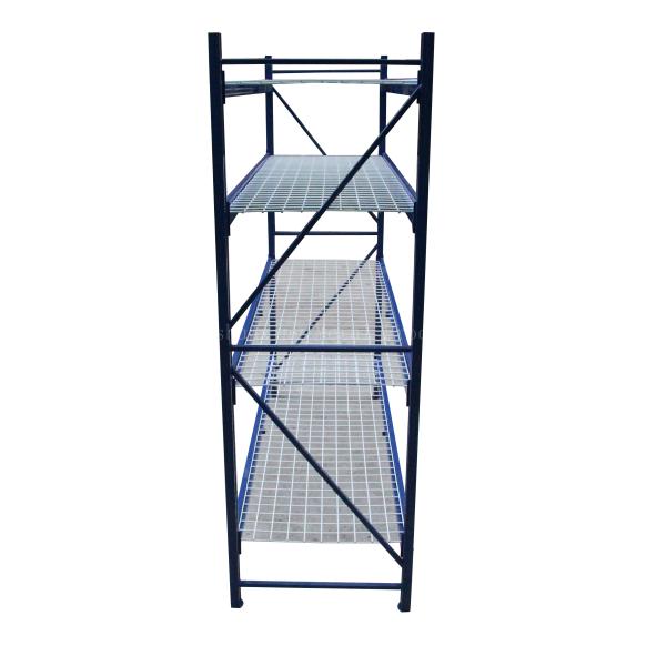 Quality 1880mm Length 600mm Width Warehouse Storage Shelves Blue Color for sale