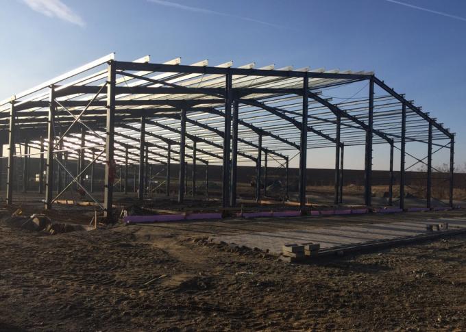 Prefabricated Steel Frame Buildings / Metal Building Frame Structure Warehouse 1