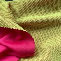 Quality 175gsm Cationic Polyester Fabric 150D 40D Mesh Fabric For Sportswear 1.5M for sale
