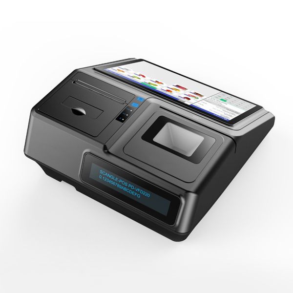 Quality 10.1 Inch Intel celeron J1900 Integrated Pos Terminal With Printer 250Cd/m2 for sale