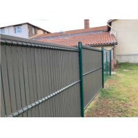 Quality 50x200mm H2.43m Privacy Steel Fence Galvanized PVC Coated for sale