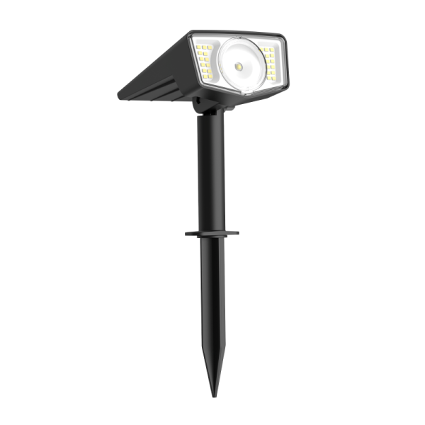 Quality High conversion RGB colorful light solar spot light outdoor courtyard wall for sale