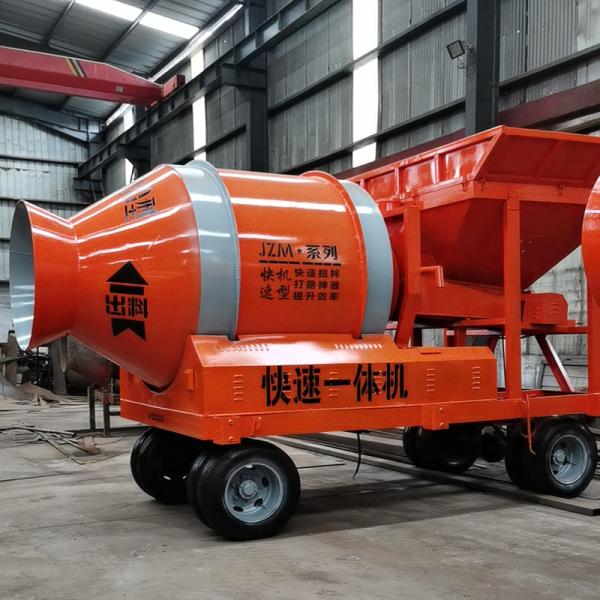 Quality 400V Self Mixing Concrete Truck Mobile Self Loading Concrete Mixer With Pump for sale