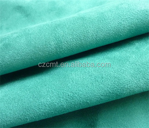 Quality Plain Style 100% Polyester Microfiber Suede Fabric for Shoes for sale