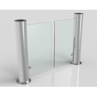 Quality 200W TCP/IP Anti Collision Swing Barrier Gate with Integrated Channel for for sale