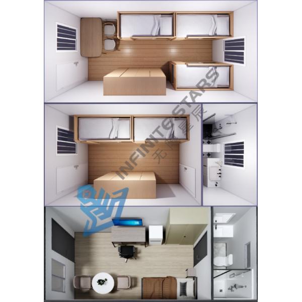 Quality Modular Flat Pack Container House Prefab Easy Transportation / Installation for sale
