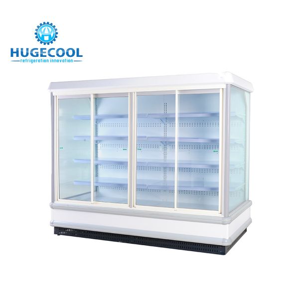 Quality 4 Layers Shelf Multideck Display Fridge With Low Energy Consumption for sale