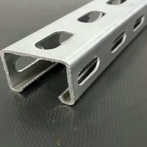 Quality GB/T Strong C Shaped Slotted Metal Framing Strut Channel Performaged Carbon for sale