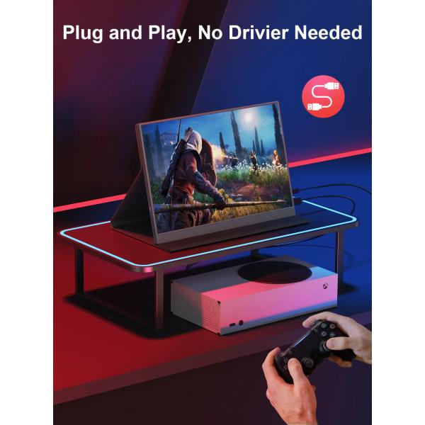 Quality 16 inch Built in Battery Portable Gaming Monitor Active Stylus Pen Type c HDR 2 for sale