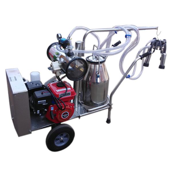Quality 50KPa Single Bucket Trolley Milking Machine With Gasoline Engine for sale