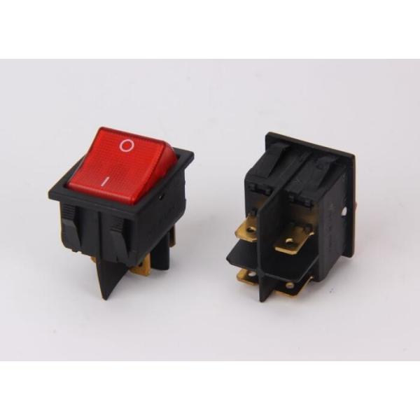Quality Led Panel Waterproof Lighted Rocker Switch , On On Miniature Rocker Switch for sale