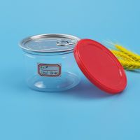 Quality Easy Open Peanut Pistachio 22g 280ml Plastic Food Cans for sale