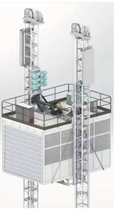 Quality 8000kg Building Site Hoist , 37kw Construction Skip Elevator CE Approved for sale