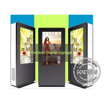 Quality 65 Inch Face Recognition Camera inbuilt Double Sided Outdoor Digital Signage for sale