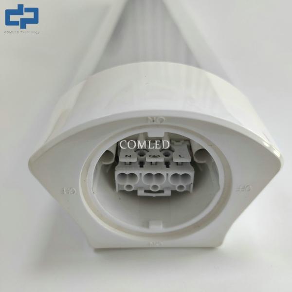 Quality 36w Vapor Proof Rating IP66 LED Linear Light Fixture With Microwave Sensor 6000K for sale