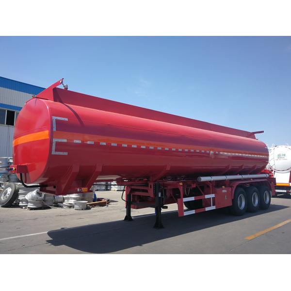 Quality Van type 45000-50000 Liters Aluminium Alloy Fuel Tank Truck Trailer Oil Tanks Trailer for sale