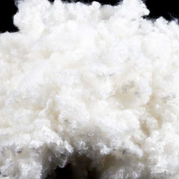 Quality 15D 100% PET Materials White Polyester Fiber Staple for sale