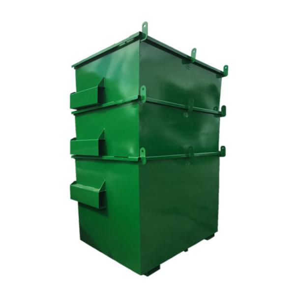 Quality Commercial Front Load Trash Container 4-6mm Steel Construction For Garbage for sale