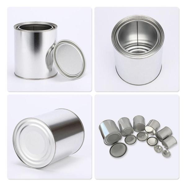 Quality 150ml Empty Round Metal Paint Tin Cans With Lid for Paint and Candles Packaging for sale